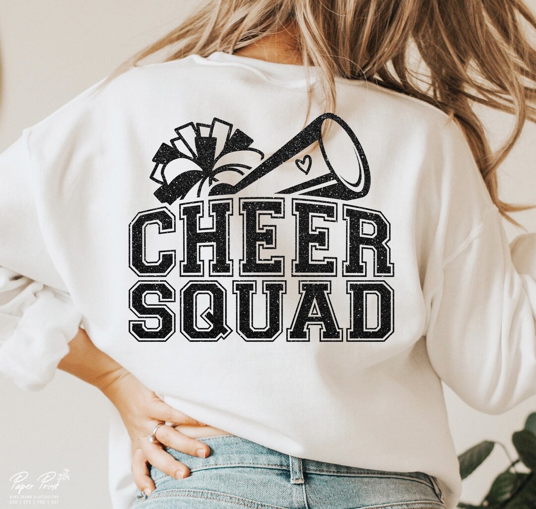 Cheer Squad Svg, Cheerleader Svg, Cheerleading Svg, Cheer Team Svg ...