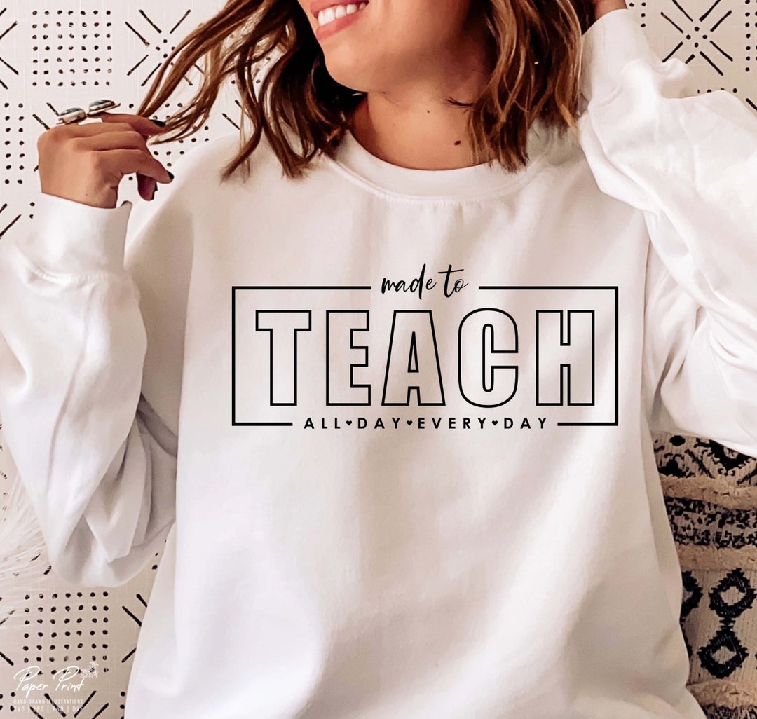 Made to Teach SVG, Funny Teacher Shirt Design (digital Files) - Etsy
