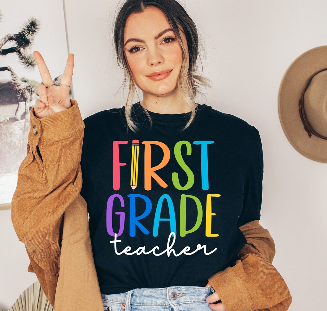1st Grade Teacher SVG PNG, First Grade Svg, Back to School Svg, First ...