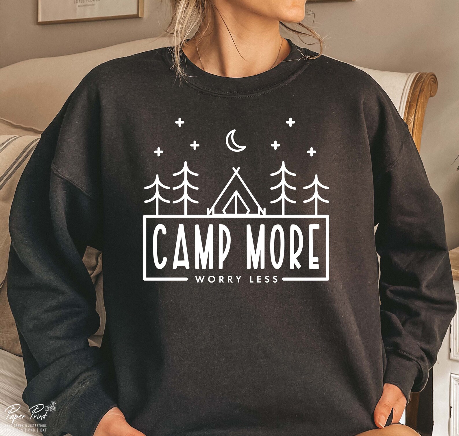 Camp More Worry Less SVG Camper SVG Adventure Svg Camping - Etsy