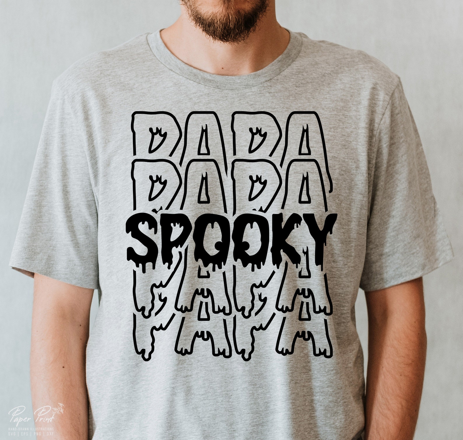 Spooky Papa SVG PNG Spooky Dad Svg Halloween Shirt Gift for - Etsy