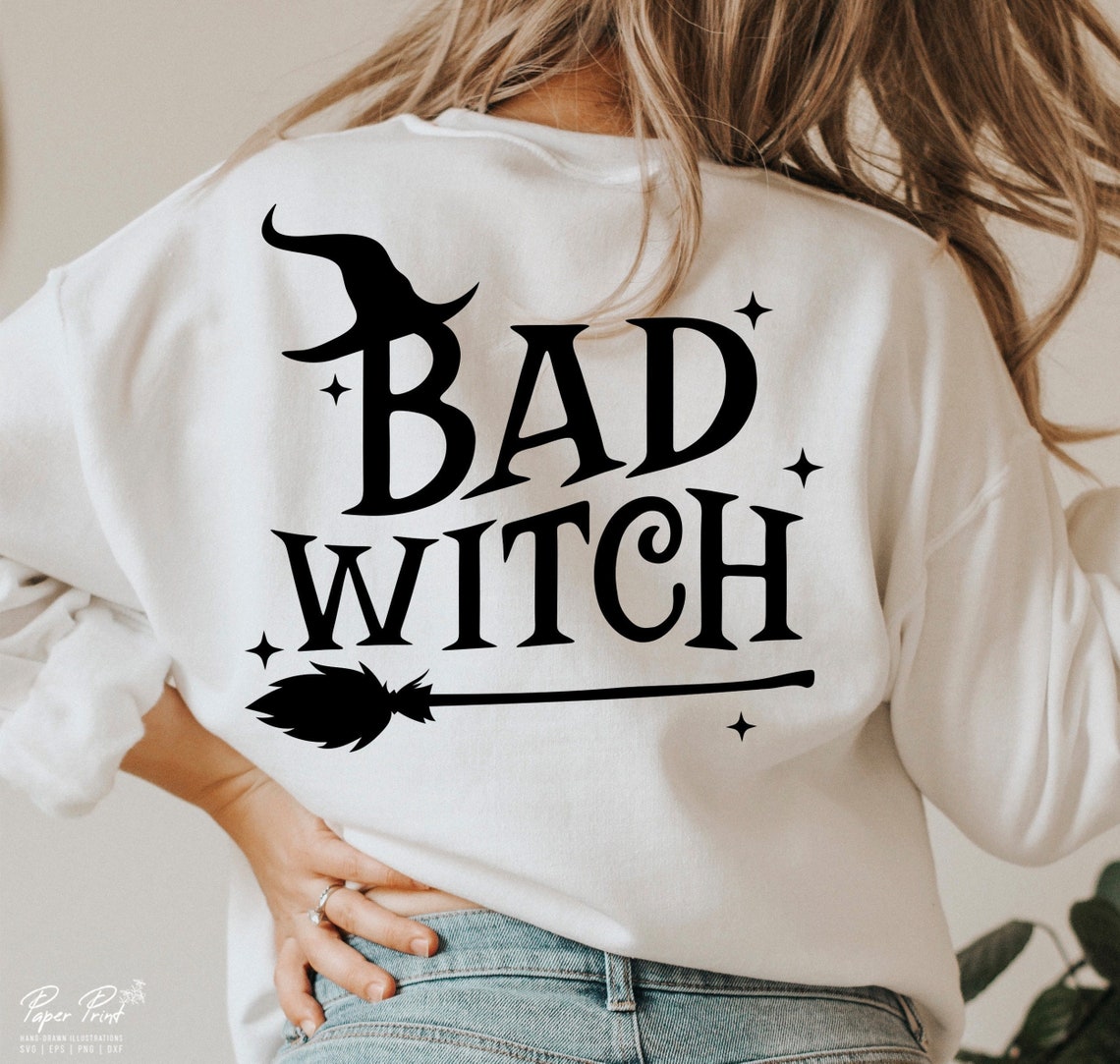Bad Witch SVG Halloween SVG Halloween Witch SVG Halloween - Etsy