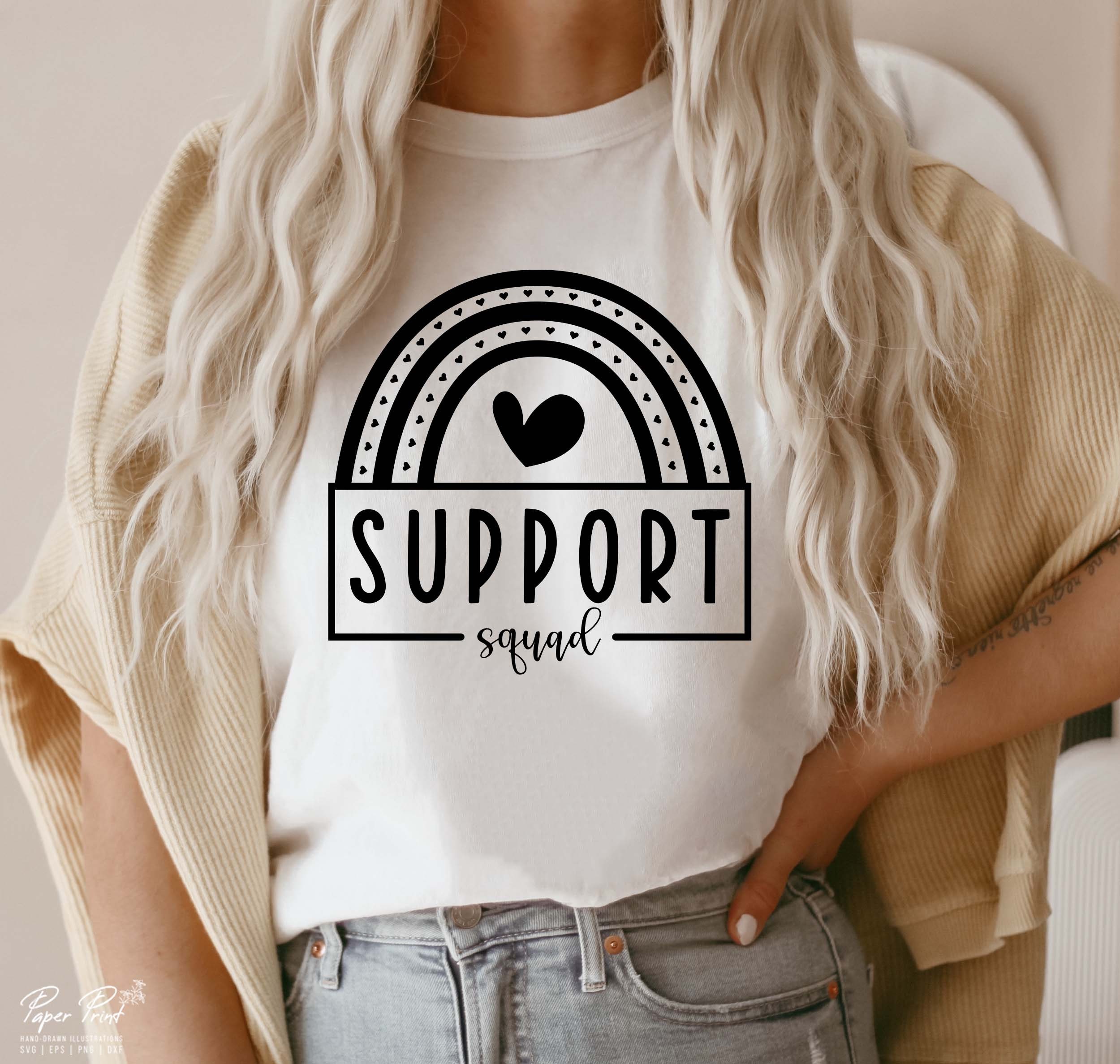 Support Squad Svg Teacher Svg Gift for Teacher Teacher Life | Etsy