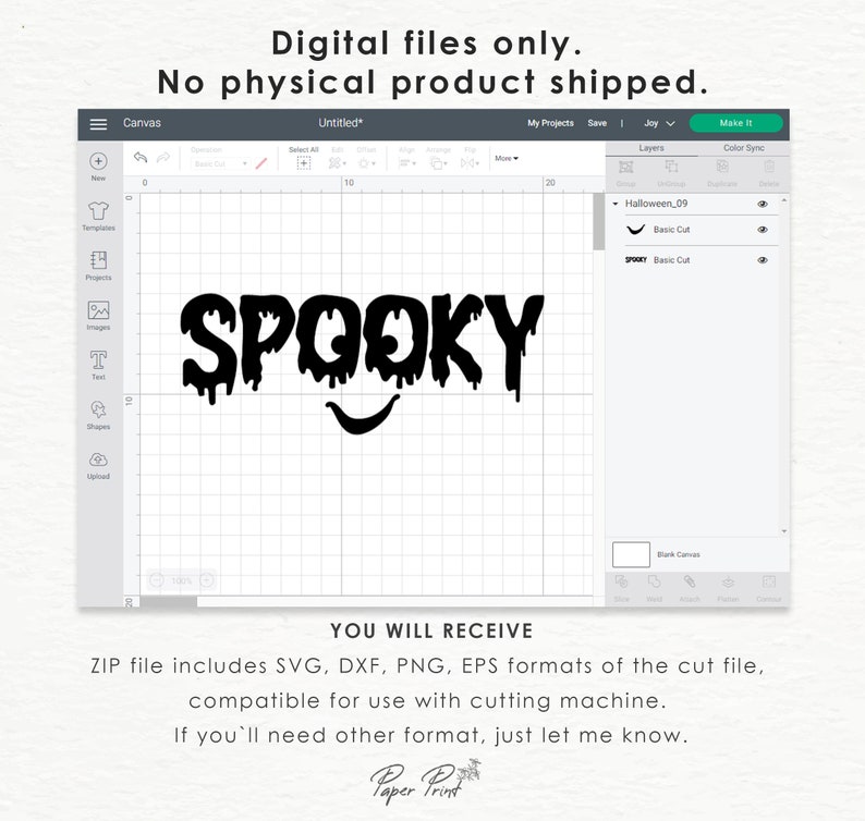 Spooky Halloween SVG, Ghost, Trick or Treat, Cricut Cut Files (digital ...