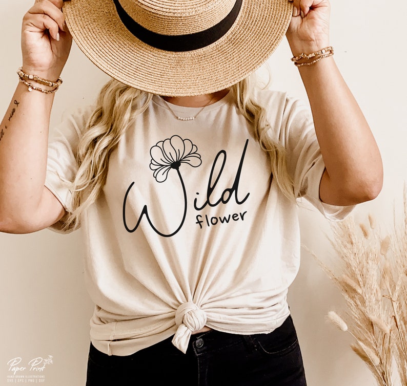 Wild Flower Svg Floral Shirt Svg Stay Wild Svg Plant Lady - Etsy
