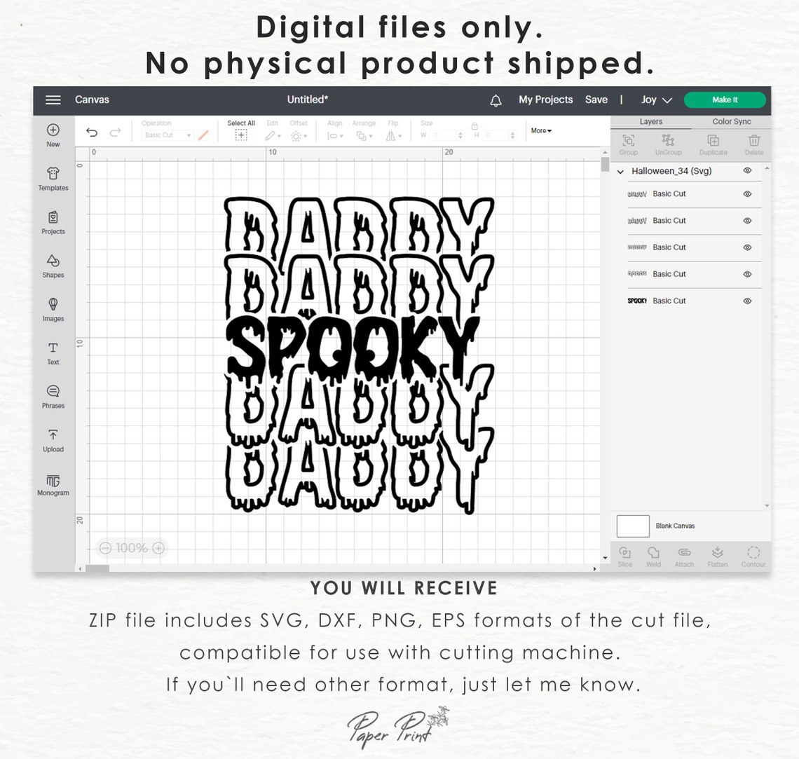 Spooky Daddy SVG PNG Spooky Dad SVG Halloween Shirt Gift for - Etsy