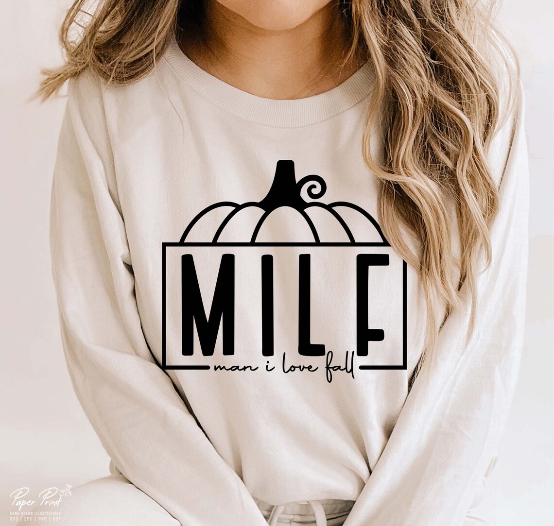MILF Man I Love Fall SVG Thanksgiving Svg Autumn Vibes Svg - Etsy