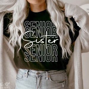 Senior Sister SVG, Class of School SVG, Graduation SVG, High School ...
