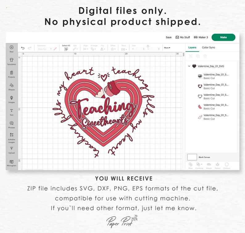 Teaching Sweethearts PNG SVG, Valentines Day PNG, Teacher Valentine Svg ...