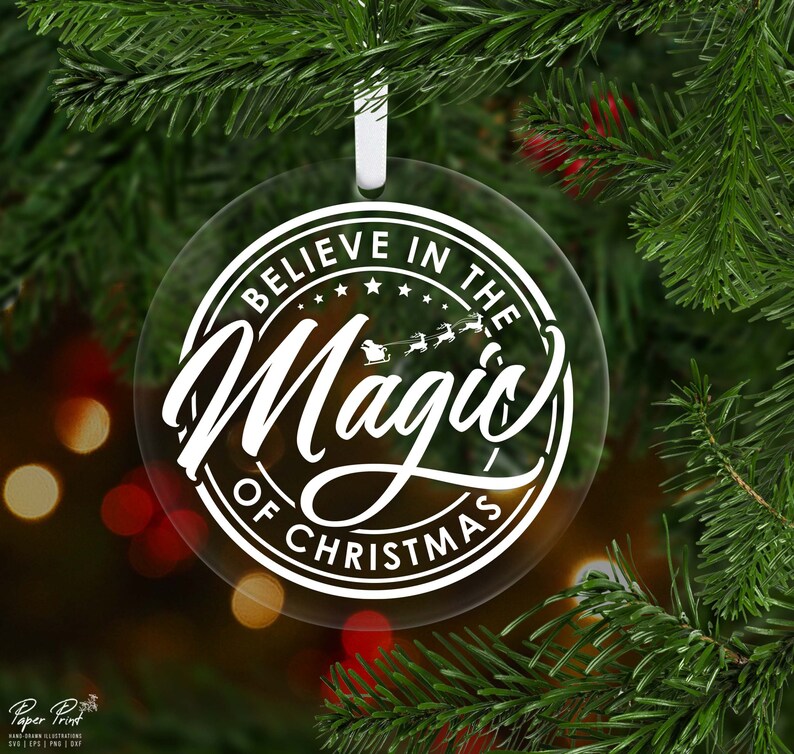 Believe in Christmas Magic SVG, Cricut & Sublimation Files - Etsy