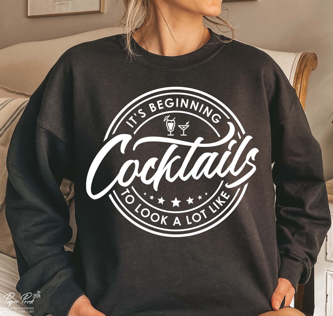 Funny Drinking Svg, Its Beginning to Look a Lot Like Cocktails SVG ...