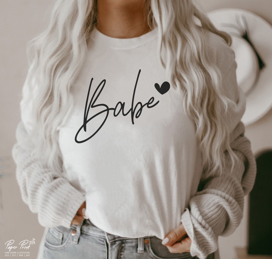 Babe Svg Hippie Svg Girl Shirt SVG Boho Svg Trendy - Etsy