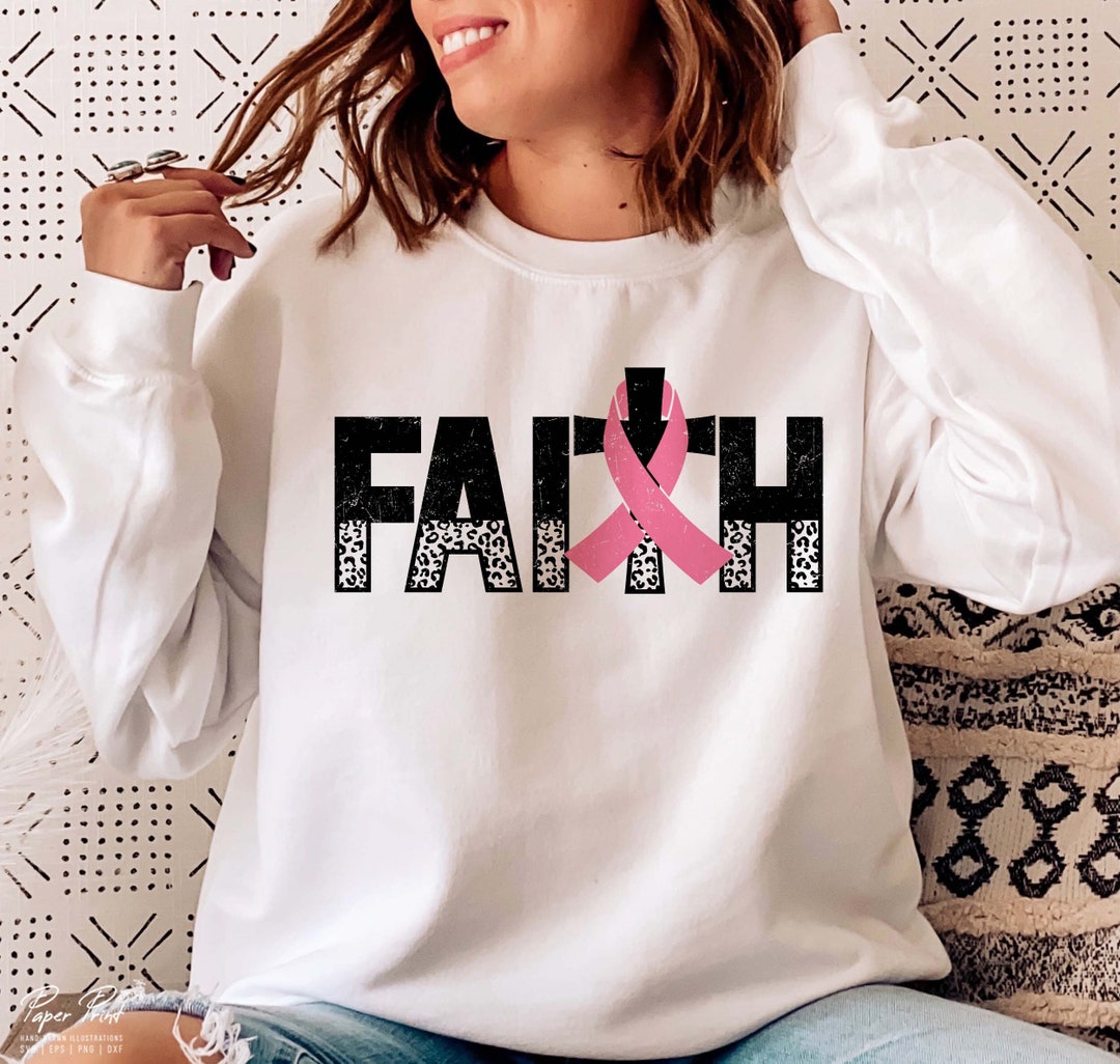 Breast Cancer Awareness Faith Jesus Svg Png, Christian Svg, Religious ...