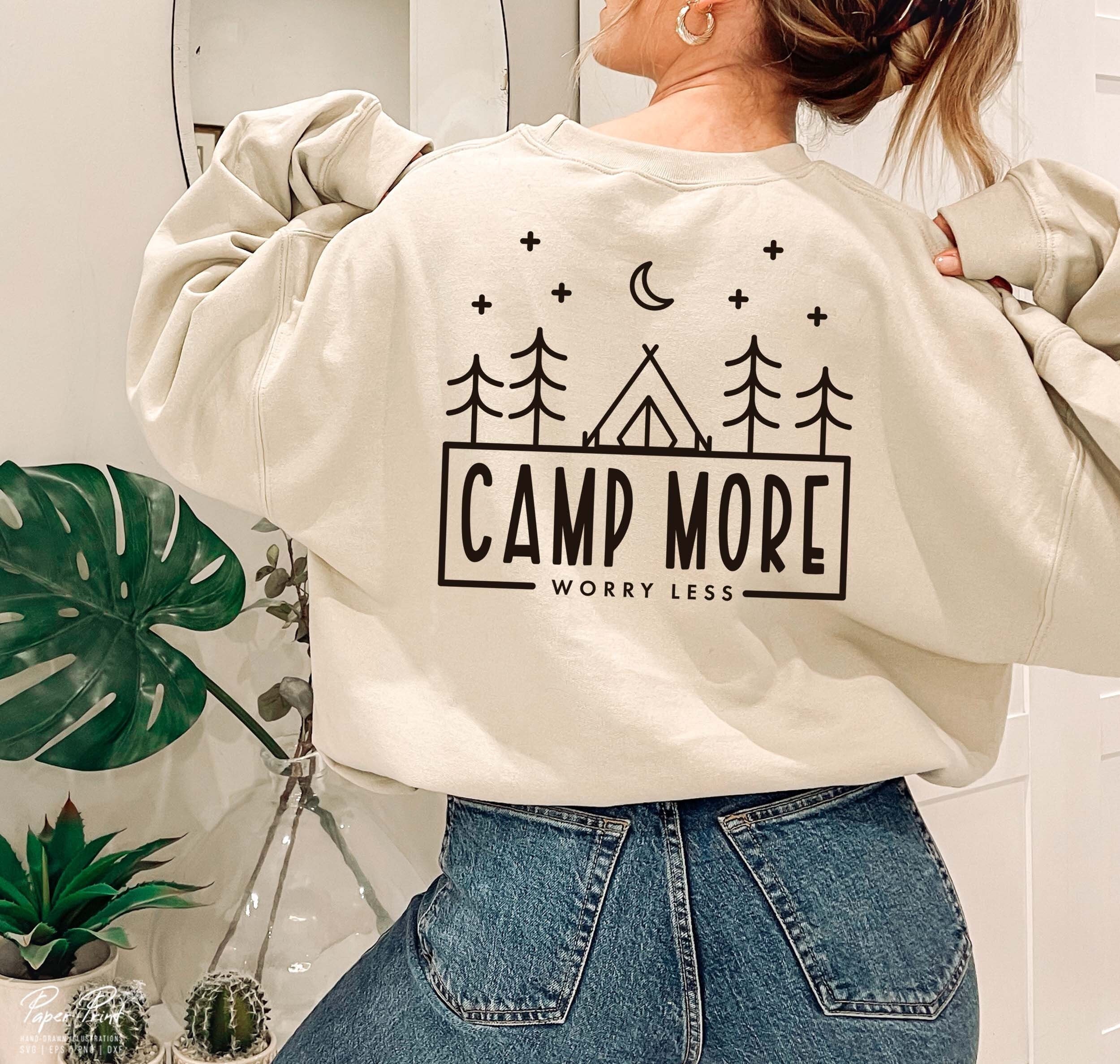 Camp More Worry Less SVG Camper SVG Adventure Svg Camping - Etsy