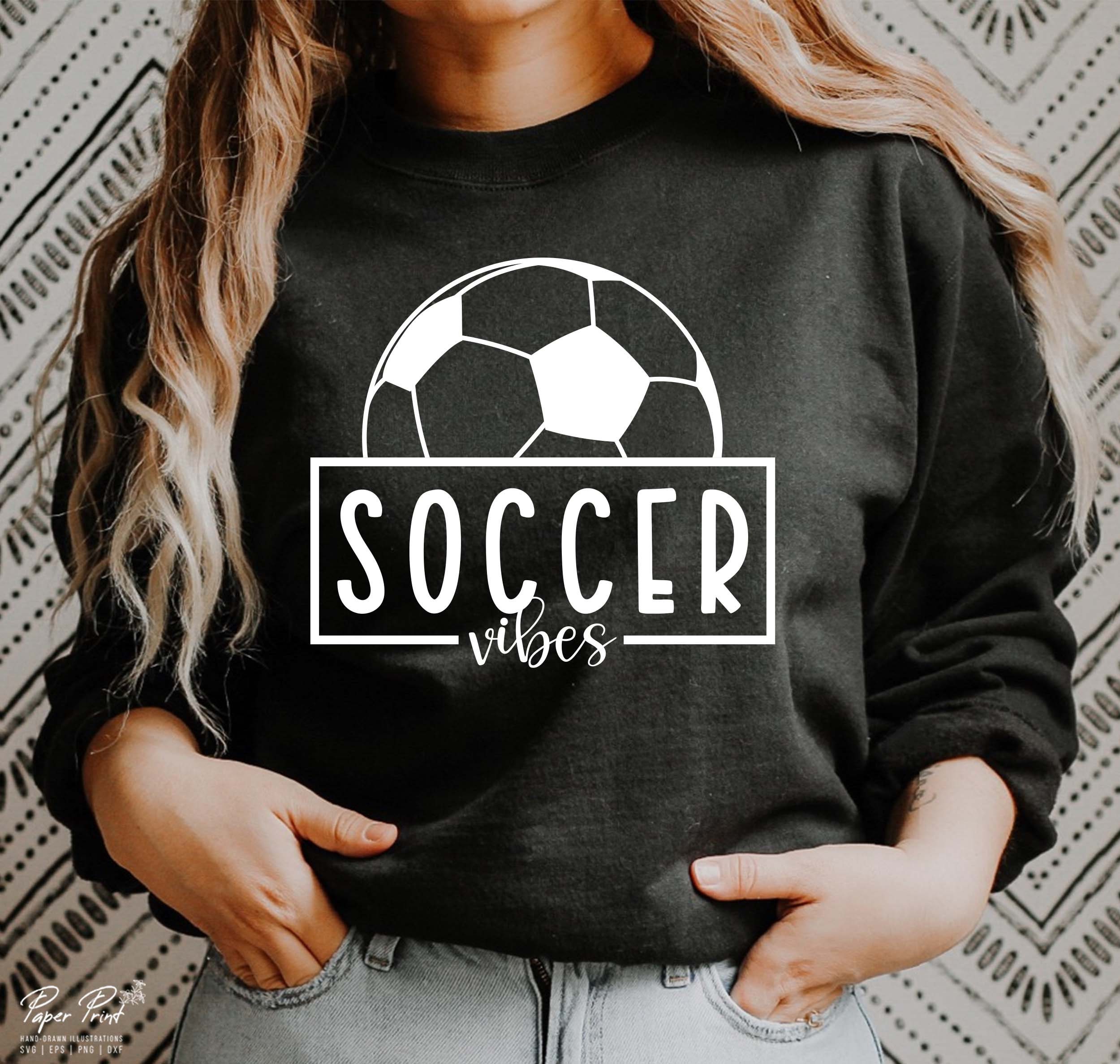 Soccer Vibes SVG, Mom Shirt Cut File (digital Download) - Etsy