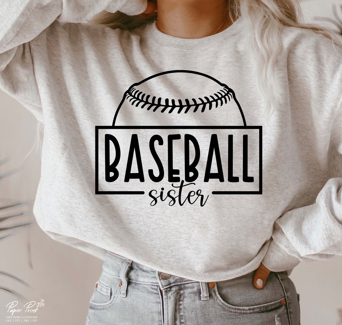 Baseball Sister Svg Png Baseball Sister Shirt Svg Softball - Etsy