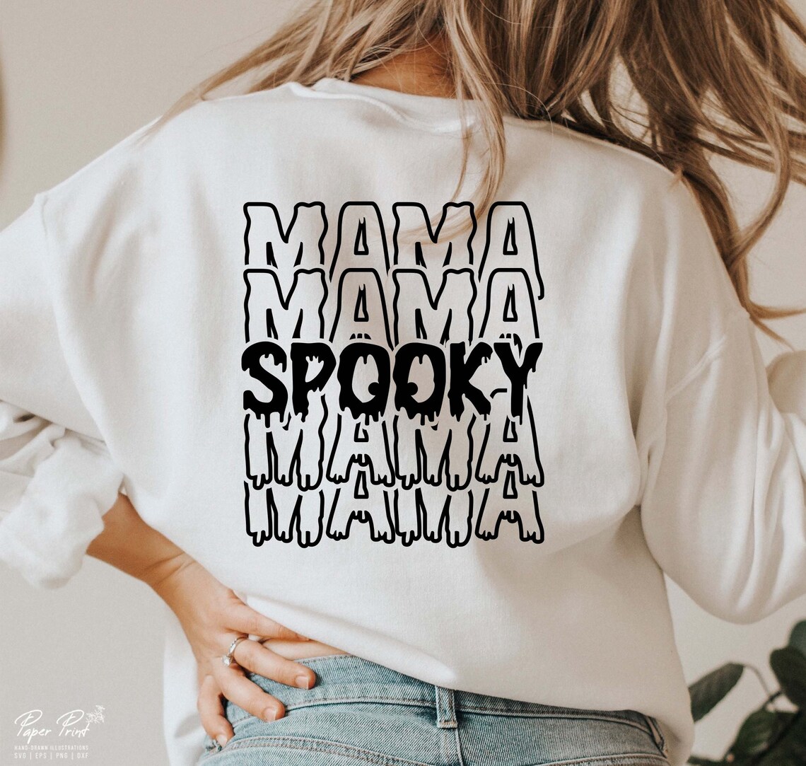 Spooky Mama Svg Spooky Mom Svg Halloween Shirt Gift for Mom - Etsy