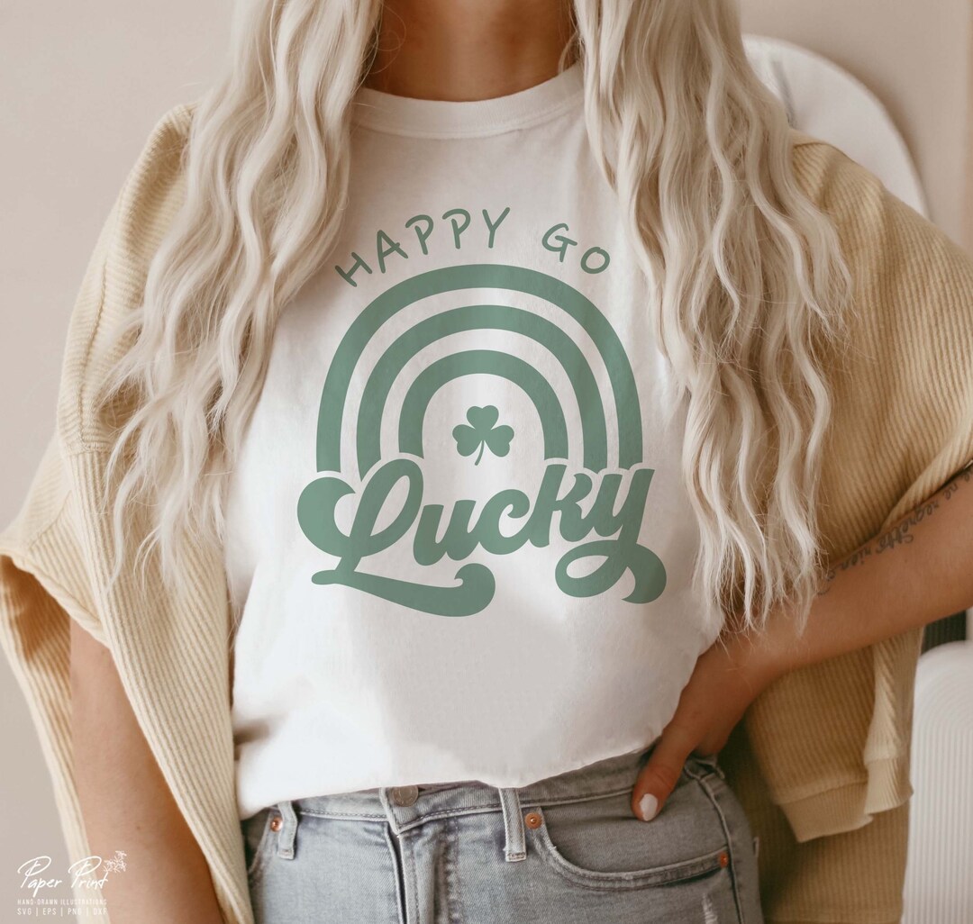 St Patricks Day Rainbow SVG, Lucky Clover, Irish Shirt Cut Files ...