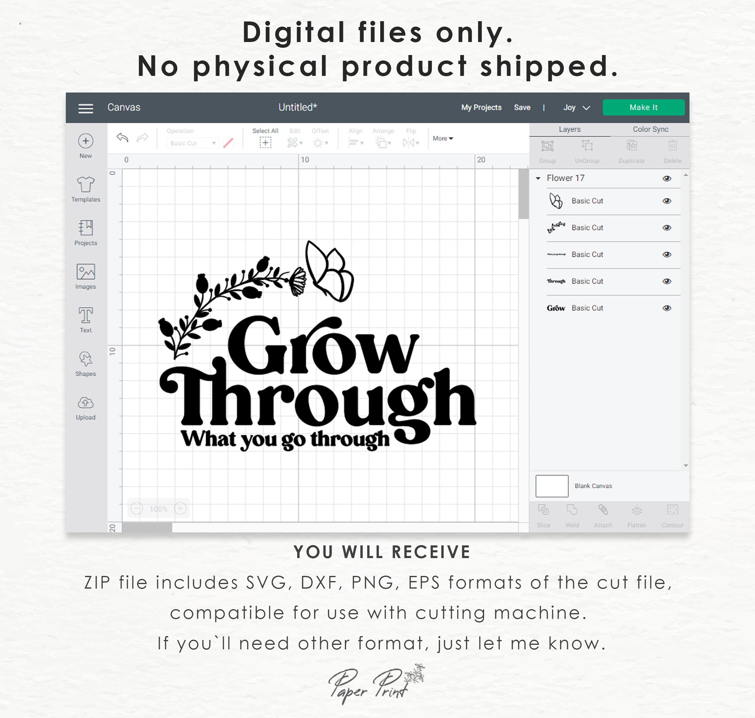 Grow Through What You Go Through Svg, Women Shirt Svg, Inspiration ...