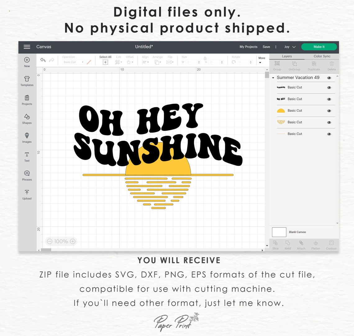 Oh Hey Sunshine SVG PNG Groovy Wavy Retro SVG Be the - Etsy
