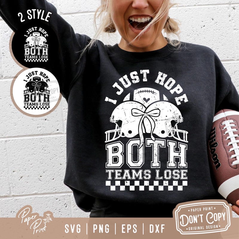 I Hope Both Teams Lose - Etsy