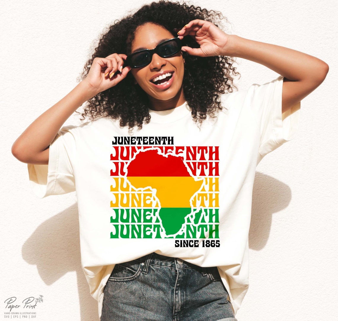 Juneteenth SVG, Juneteenth PNG, Acrica Map Svg, Juneteenth 1865 Svg ...