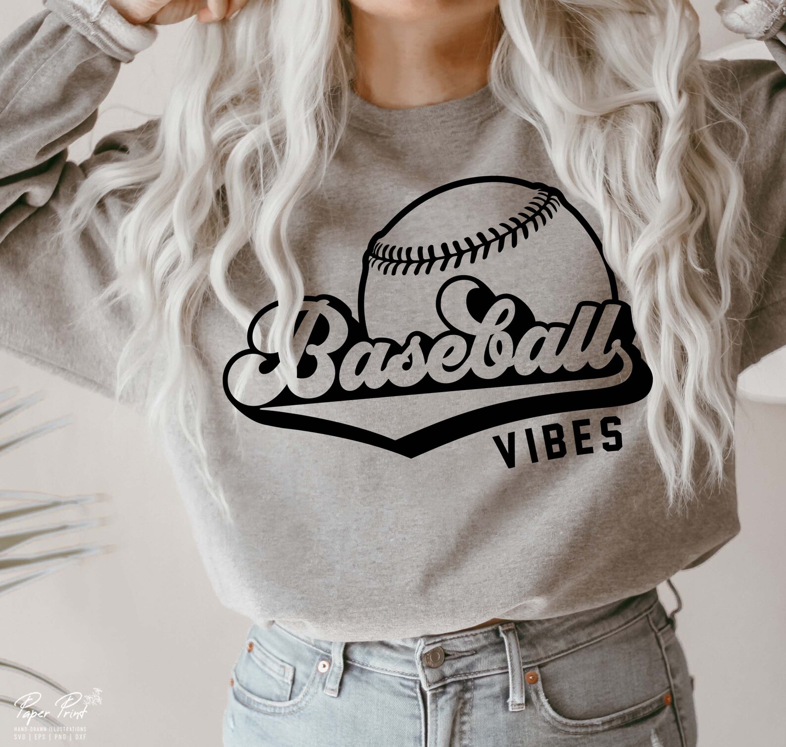 Baseball Vibes SVG, Baseball Mom Shirt, Softball Mom (cut File) - Etsy