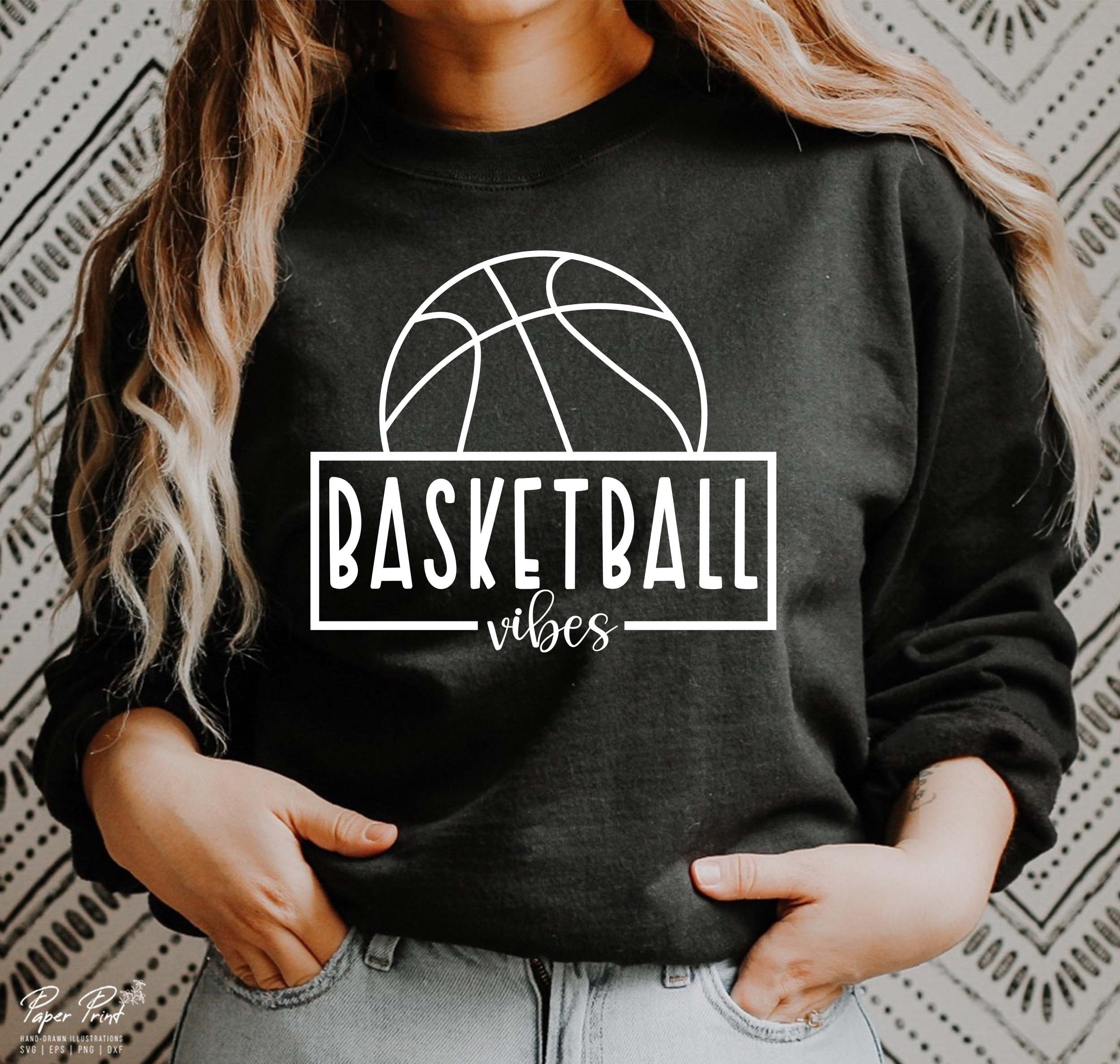 Basketball Vibes Svg Basketball Fan Svg Basketball Svg - Etsy