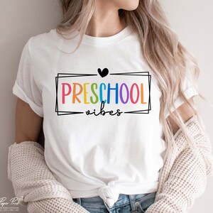 Preschool Vibes SVG PNG, Preschool Teacher Svg, Teacher Life Svg, Back ...