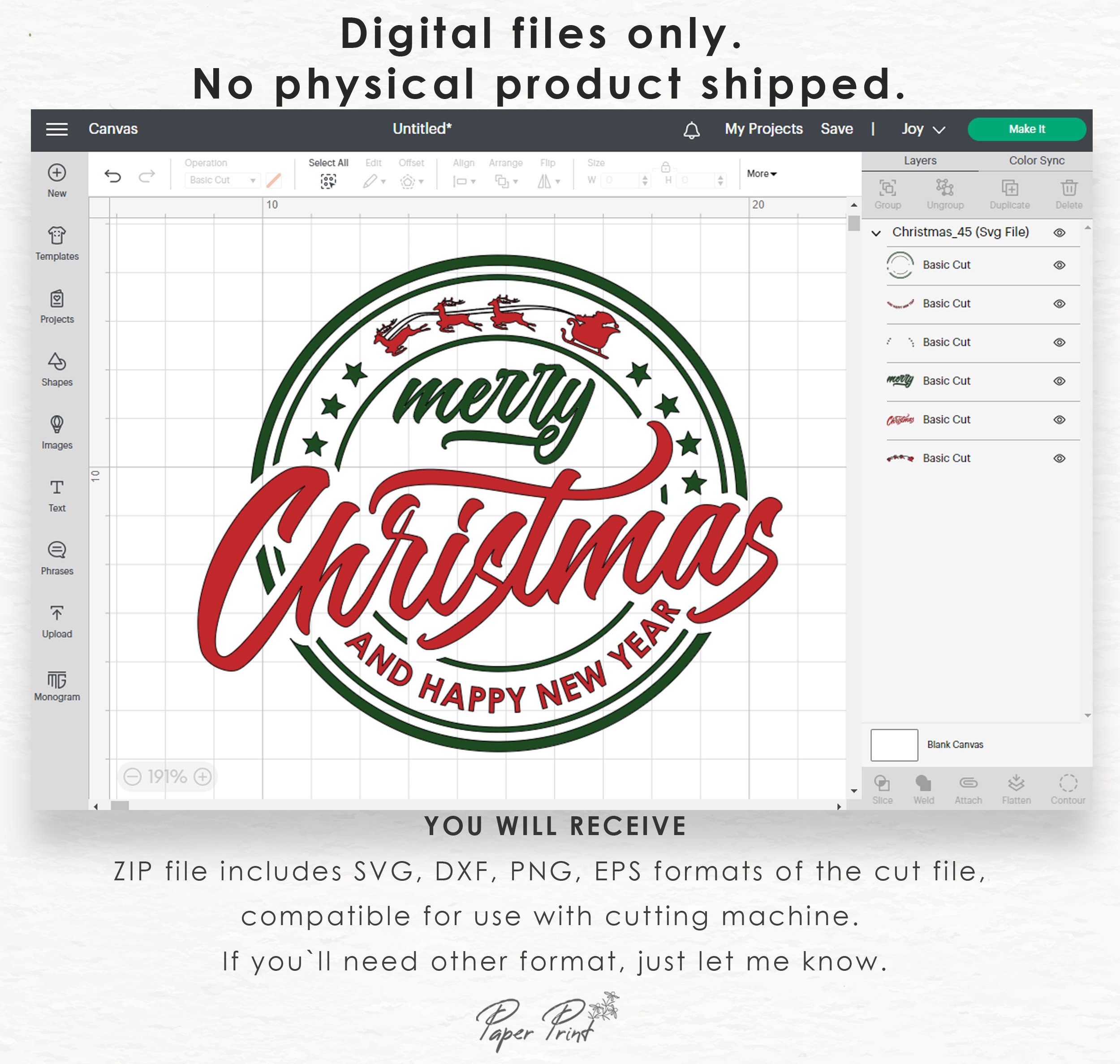 Merry Christmas SVG, PNG, New Year Shirt Design (digital Files) - Etsy