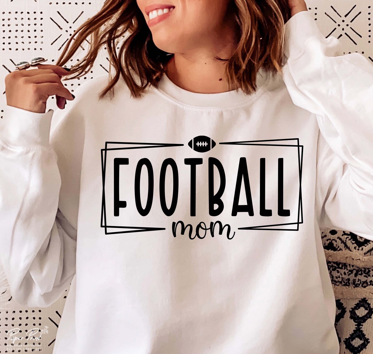 Football Mom SVG PNG, Football Season Svg, Fall Sports Svg, Football ...