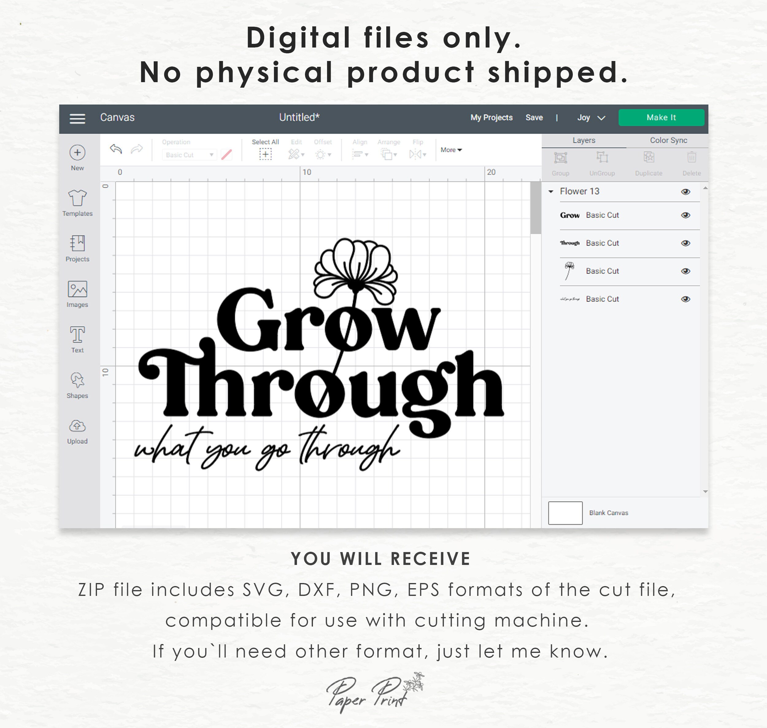 Grow Through What You Go Through svg Women Shirt svg | Etsy