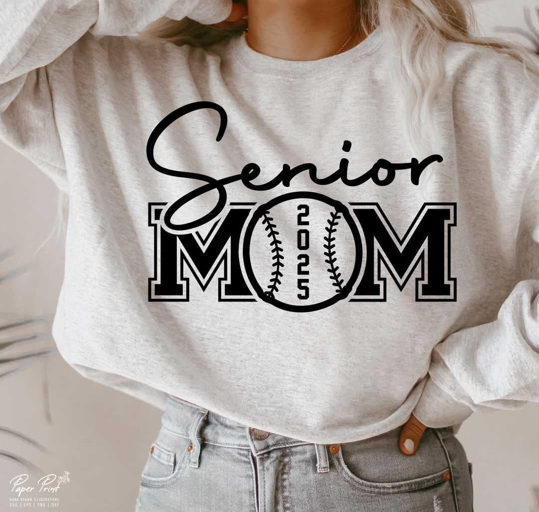 Senior Baseball Mom 2025 SVG PNG, Senior 2025 SVG, Graduation Svg ...