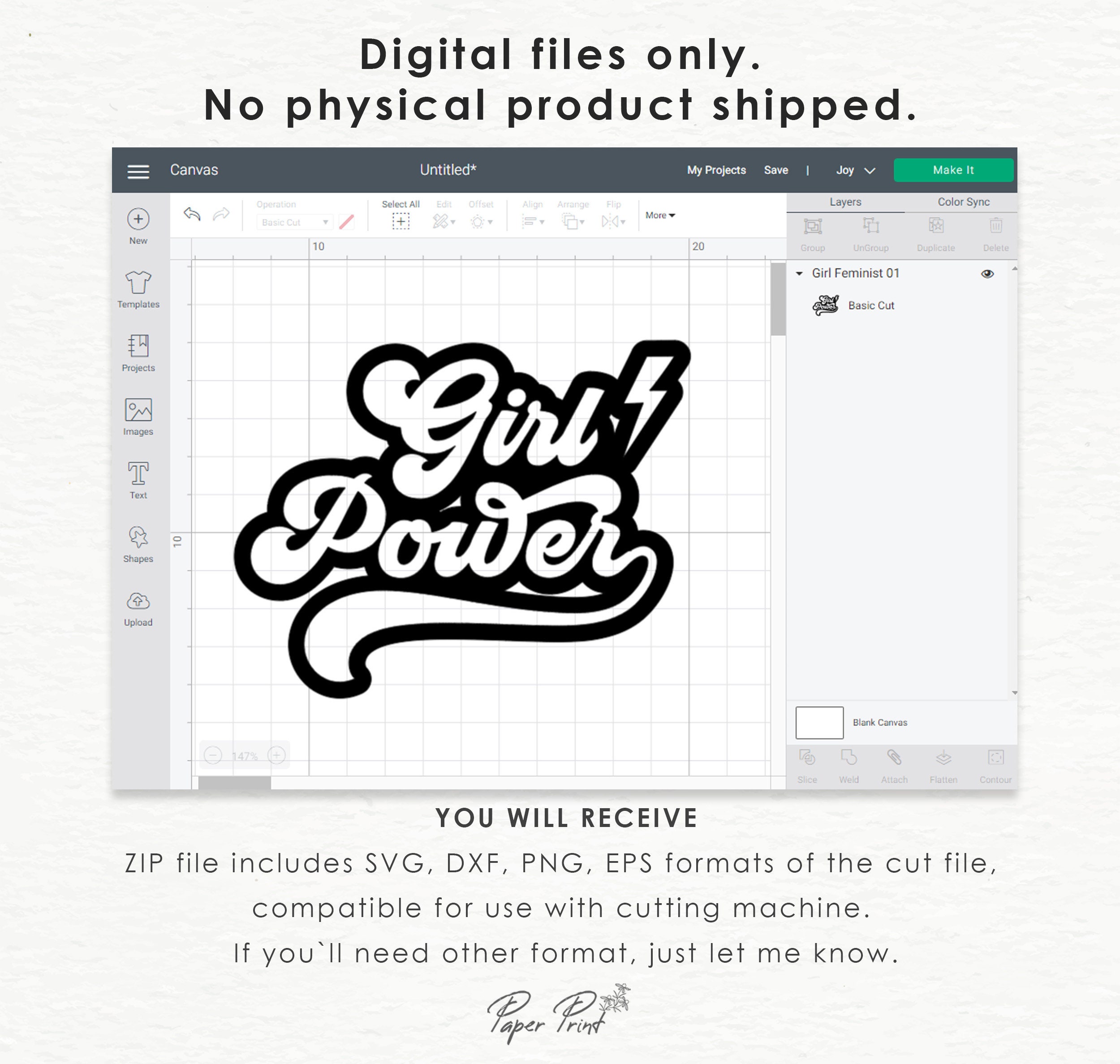 Girl Power SVG, Feminist Cut Files (png, Dxf, Eps, Jpg) - Etsy