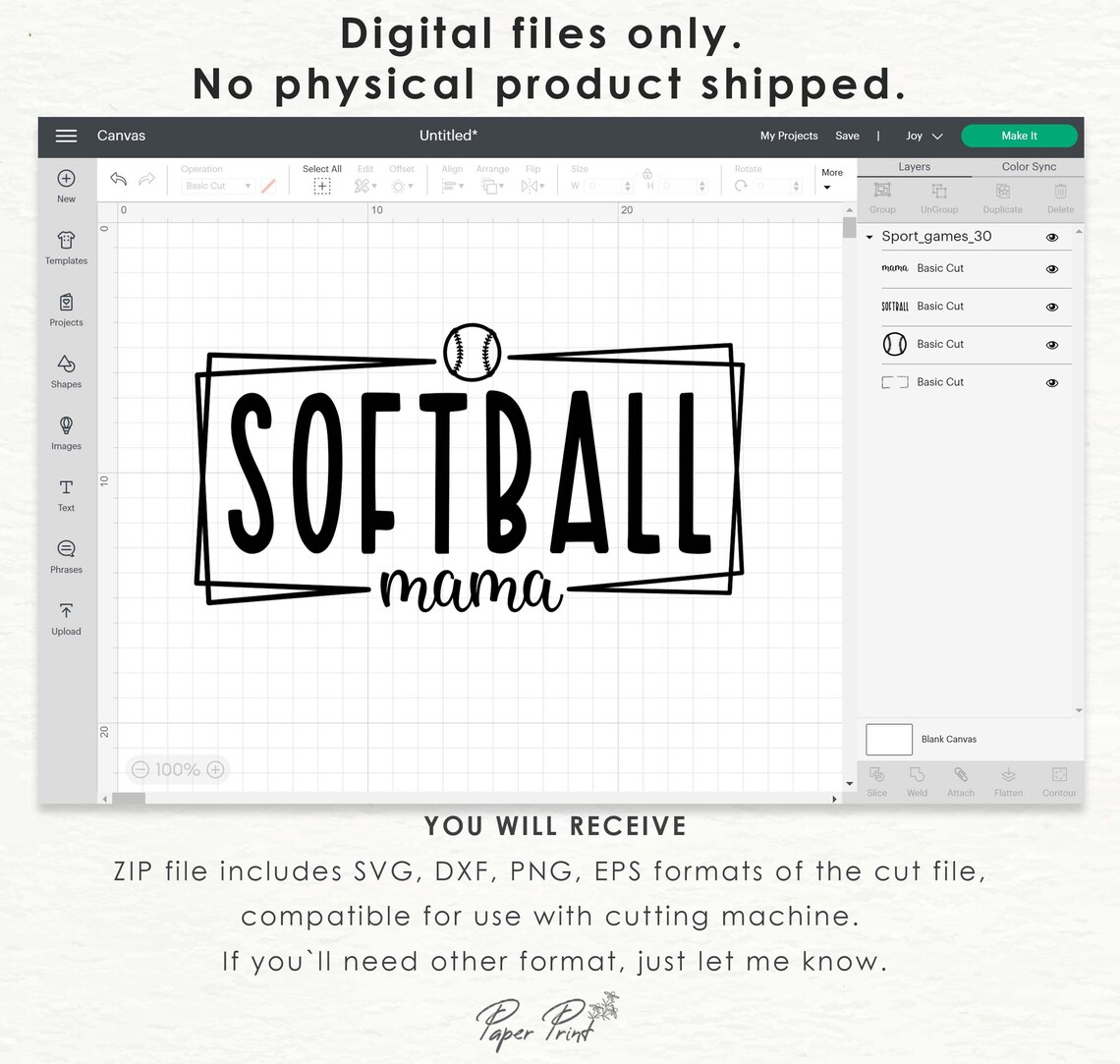 Softball Mama SVG Softball Mom Shirt SVG Softball SVG - Etsy