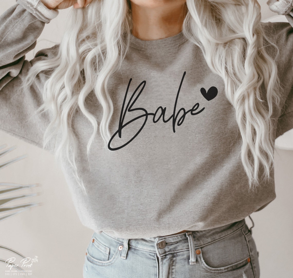 Babe Svg Hippie Svg Girl Shirt SVG Boho Svg Trendy - Etsy