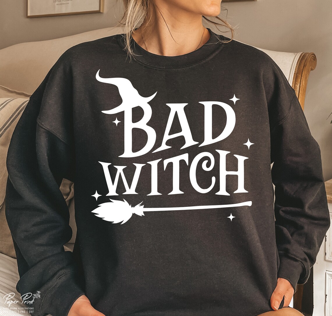 Bad Witch SVG Halloween SVG Halloween Witch SVG Halloween - Etsy