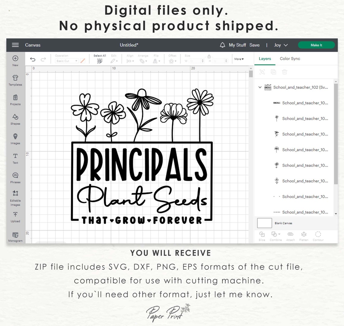 Principals Plant Seeds That Grow Forever Svg, Principals Svg, Gifts for ...