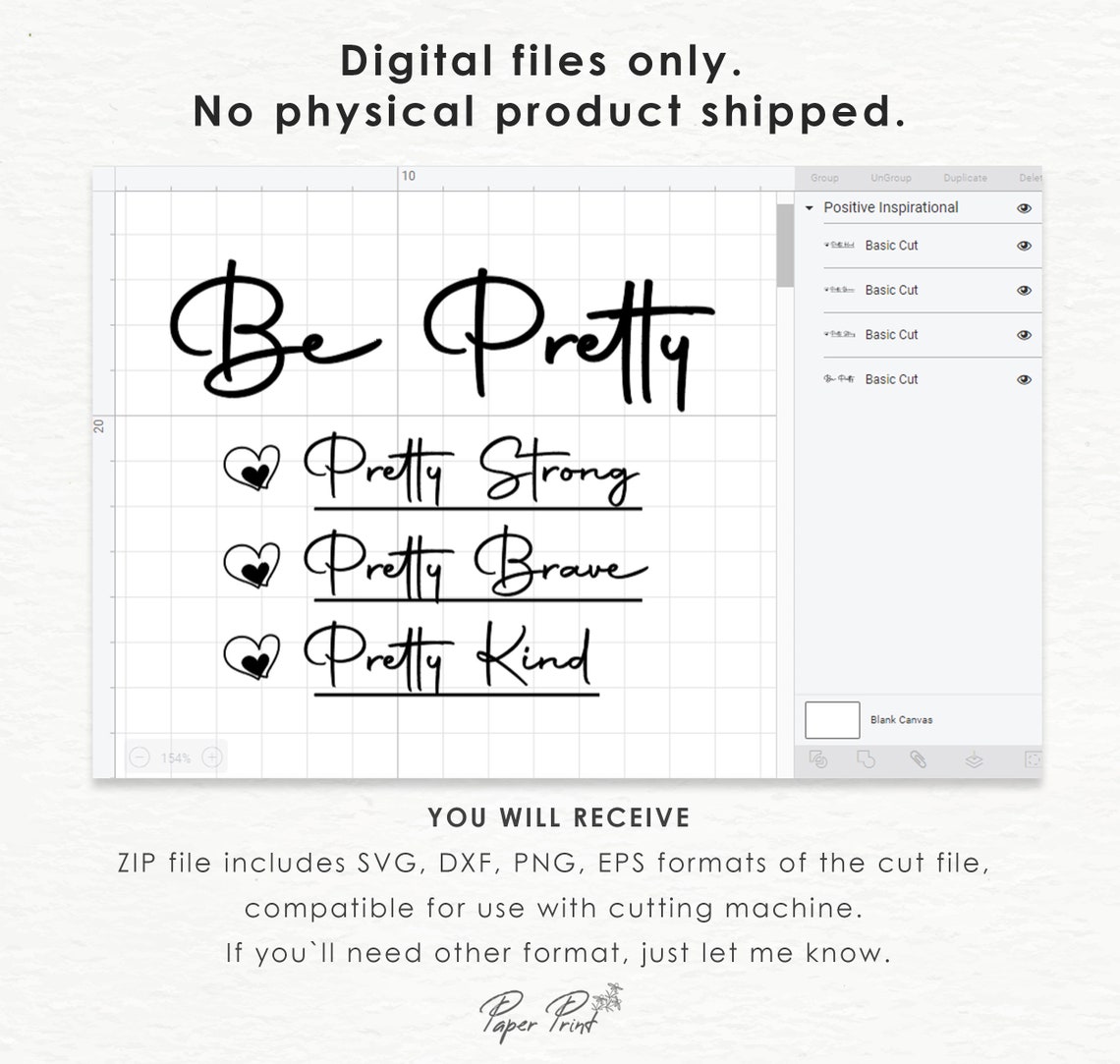 Be Pretty Svg Be Kind Svg Be Strong Svg Be Brave Svg - Etsy