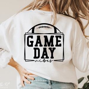 Game Day Vibes SVG PNG, Game Day Football Svg, Game Day Shirt, Football ...