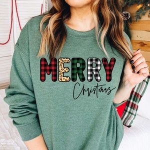 Merry Christmas Buffalo Plaid SVG PNG, Vintage Christmas Svg, Christmas ...