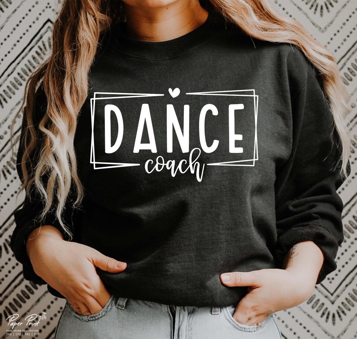 Dance Coach SVG, Cheer Coach Shirt Cut Files (digital Download) - Etsy