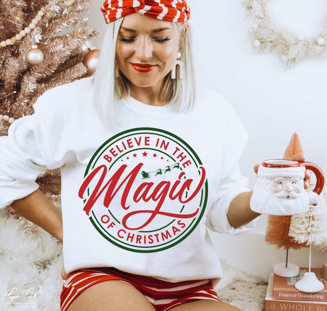 Believe in Christmas Magic SVG, Cricut & Sublimation Files - Etsy
