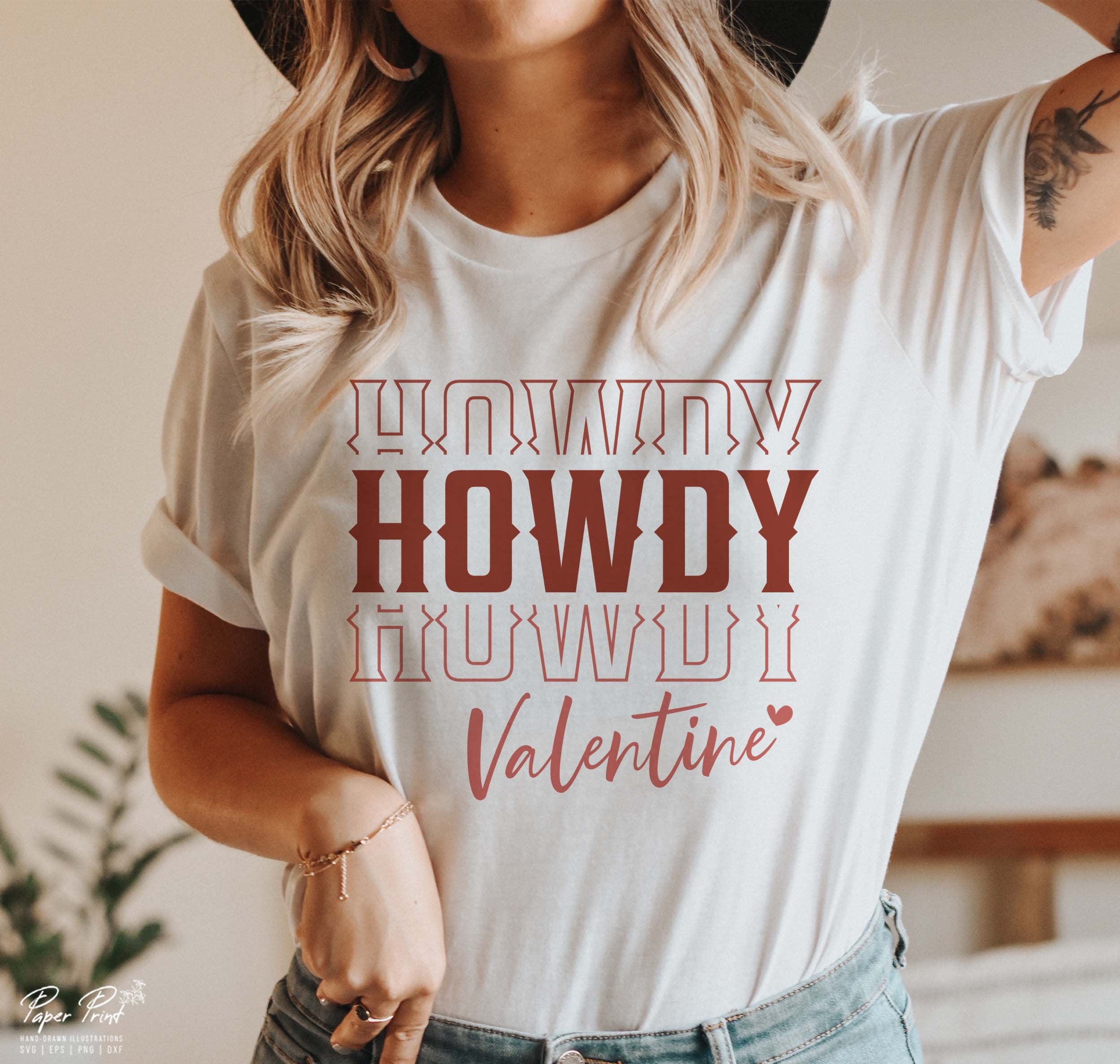 Howdy Valentine Svg Valentine SVG Valentine's Day SVG - Etsy