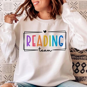 Reading Team SVG PNG, Back to School Svg, Reading Teacher Svg, Library ...