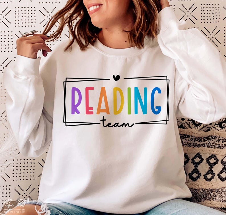 Reading Team SVG PNG, Back to School Svg, Reading Teacher Svg, Library ...