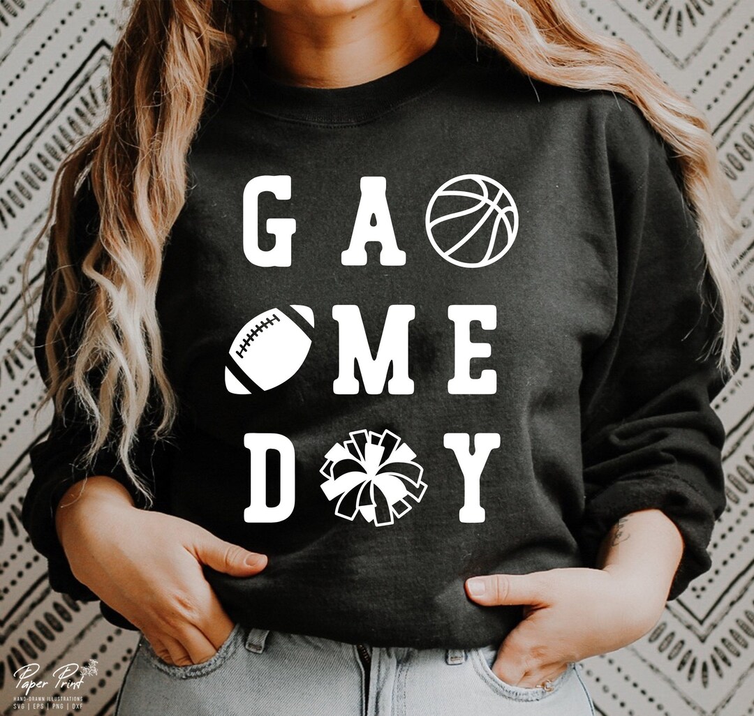 Gameday Football Svg, Gameday Basketball Svg, College Cheer Mom Svg ...