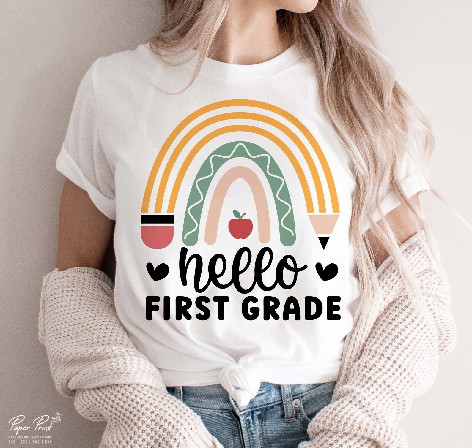 Hello First Grade Svg 1st Grade Svg Teacher Svg Back to - Etsy