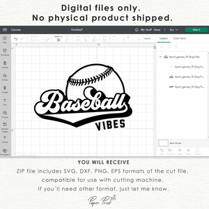 Baseball Vibes Svg, Baseball Mom Svg, Baseball Season Svg, Baseball ...