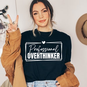 Professional Overthinker SVG, Mental Health Svg, Anxiety Svg, Positive ...